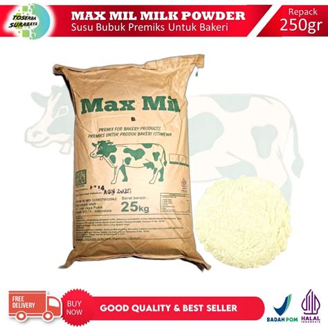 Jual Susu Bubuk Max Mil 250gr Premix Milk Powder Tersedia Harga