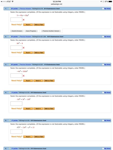 Solved Factor The Expression Completely 5 45y 90y 2 Chegg