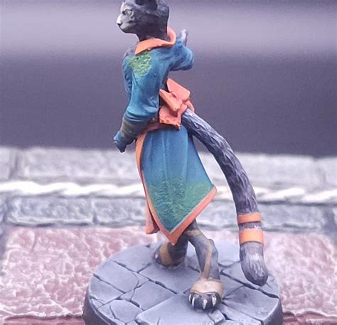 3d Printable Tabaxi Monk Amalya 28 32mm And 75mm By Dnd Is A Woman