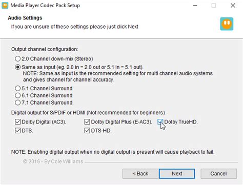 Media Player Codec Pack Plus About