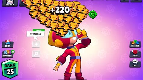 Max Nonstop To 750 Trophies Brawl Stars Youtube