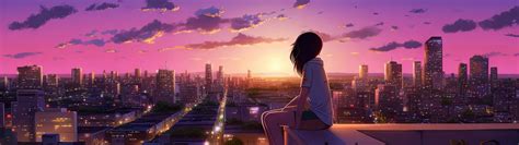 Lofi Girl Wallpaper K Dreams Urban Girl Cityscape