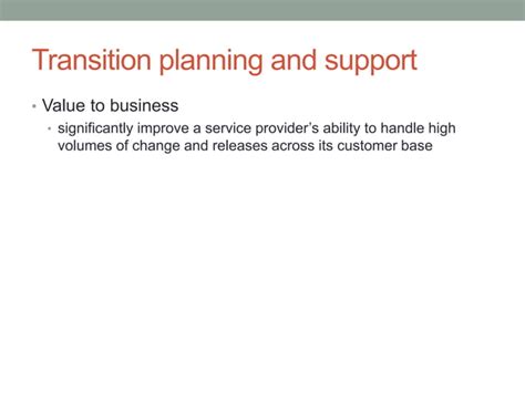 Itil Service Transition 2011 Pptx Information Services Industry