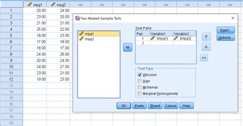 How To Perform A Wilcoxon Signed Rank Test In Spss
