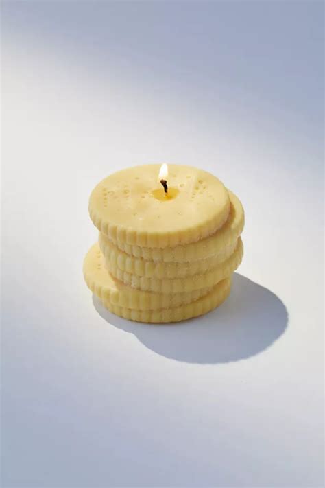 Nata Concept Store Cheese Cracker Shaped Candle Urban Outfitters