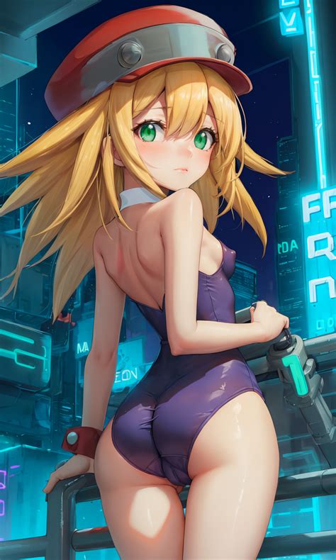 Rule 34 1girls Ai Generated Ass Blonde Hair Cameltoe Hat Mega Man