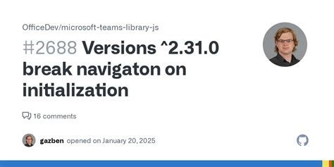 Versions 2310 Break Navigaton On Initialization · Issue 2688 · Officedevmicrosoft Teams