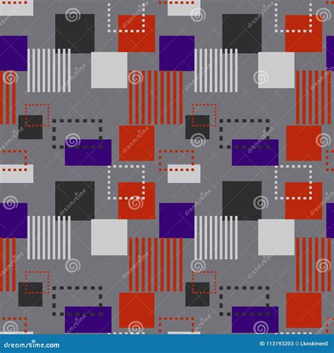 Structure Collapse Seamless Pattern Stock Vector Illustration Of