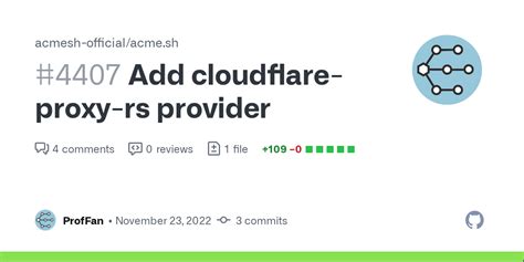 Add Cloudflare Proxy Rs Provider By ProfFan Pull Request 4407
