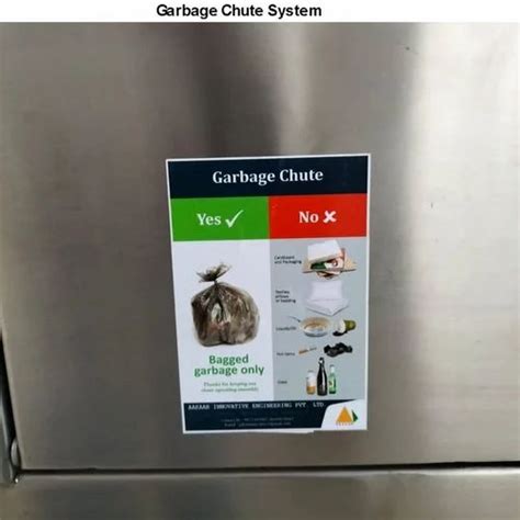 12 Mm Stainless Steel Garbage Chute System At Rs 23000number In Pune