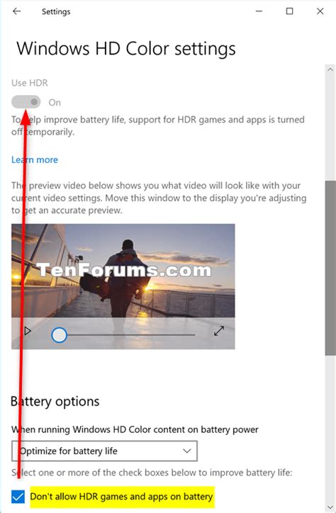 Turn On Or Off Hdr And Wcg Color For A Display In Windows 10 Tutorials