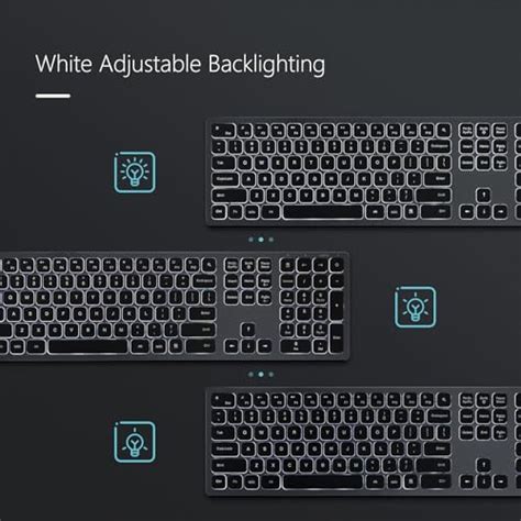 Wireless Backlit Keyboard And Mouse Combo Seenda Illuminated Light Up Full Size Keyboard