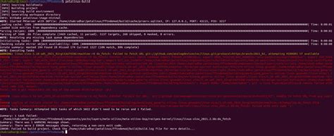 PETALINUX Build Error Build Interrupted Due To An Error Indicating That Fetching To Analog