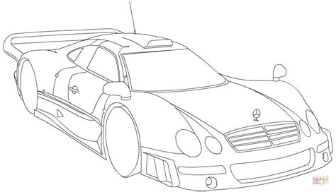 Mercedes Benz CLK GTR Coloring Page Free Printable Coloring Pages