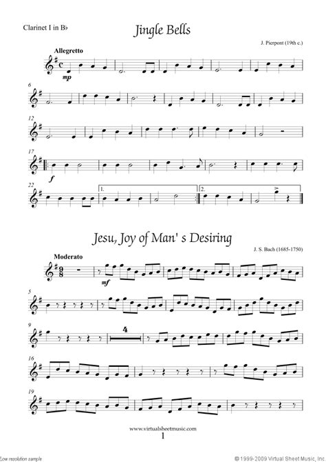 Clarinet Christmas Sheet Music Free Printable Free Printables Hub