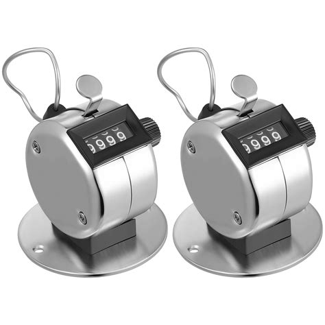 2 Pcs People Counter Number Counter Manual Counter Hand Pitch Counter