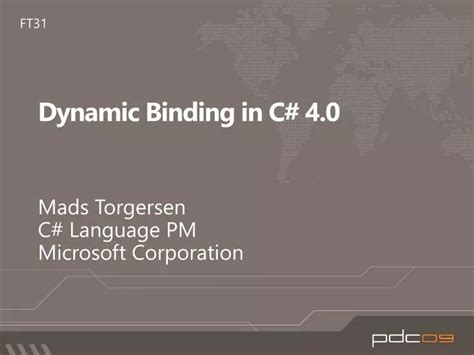 PPT Dynamic Binding In C 4 0 PowerPoint Presentation Free Download ID 217715