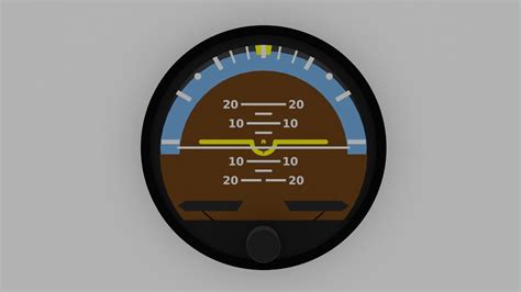 Attitude Indicator 3d Model Cgtrader