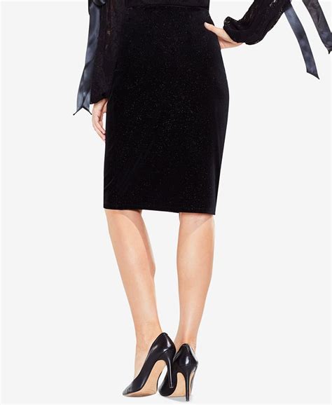 Vince Camuto Velvet Pencil Skirt Macys