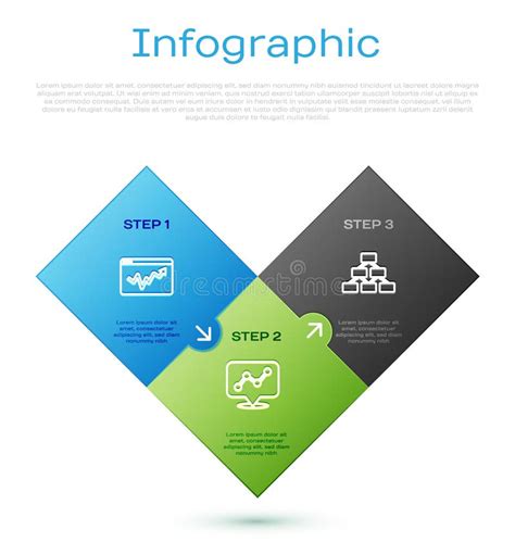 set line graph chart infographic hierarchy organogram and business