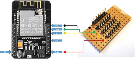 ESP32 CAM building your own robot car with live video streaming Wiring the I²C hub Roboter