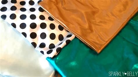 Satin Lycra Sparkly Belly