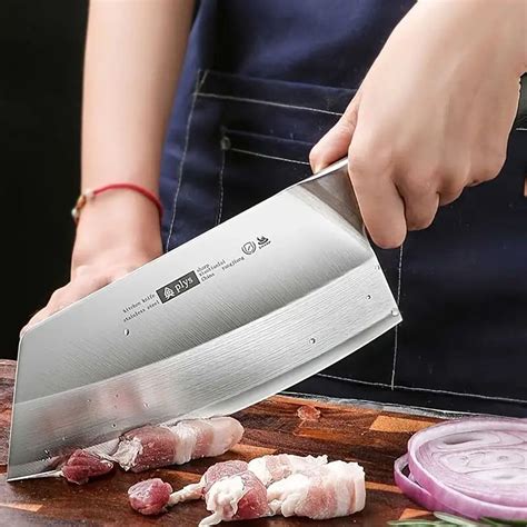 Heavy Duty Butchers Bone Cutting Knife Thick Blade For Easy Chopping