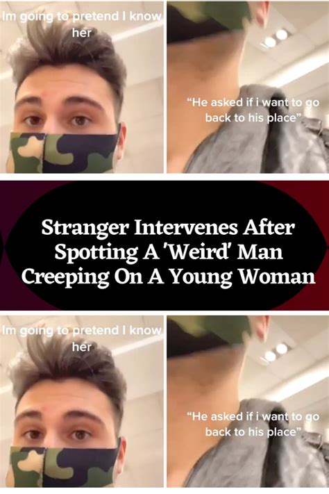 Stranger Intervenes After Spotting A Weird Man Creeping On A Young