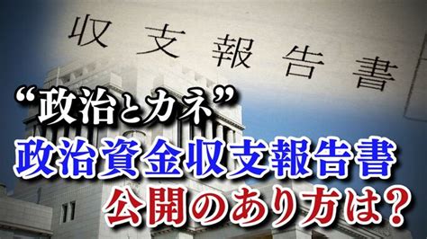 「簡単にチェックできるシステムを政治家自ら考えて」政治資金収支報告書 問われる保存と公開の在り方 Tbs News Dig