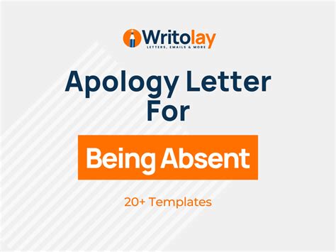 Apology Letter For Being Absent