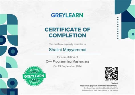 Cpp Greylearn Programming Certification Continuouslearning