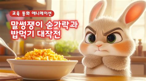 올바른 식사 습관 배우기ㅣ 말썽쟁이 숟가락과 밥 먹기 대작전ㅣ 재미있는 어린이 창작동화 애니메이션 ㅣ 잠잘 때 듣는 동화