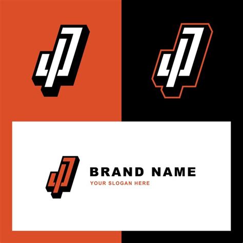 Premium Vector | Monogram letter ij or ji with interlock style good for ...
