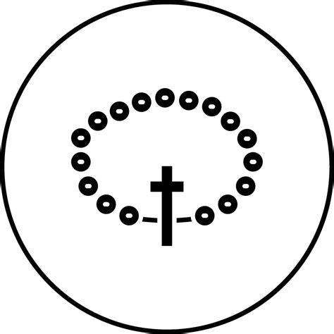 Rosary Vector Icon 31559663 Vector Art At Vecteezy