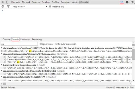 Javascript How To Know In Which File That Defined A Js Global Var In