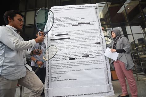 KOALISI MASYARAKAT SIPIL ANTIKORUPSI SURATI KPK ANTARA Foto