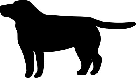 Black Lab Free Vector Silhouettes On