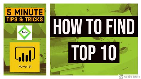 power bi desktop tips and tricks 7 100 how to find top 10 products