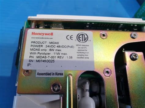 Honeywell Midas T 001 Rev 1 08 W Midas E Lel Gas Monitoring
