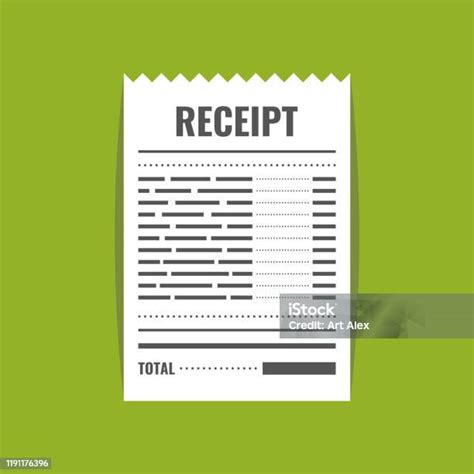 收據圖示發票符號帳單 Atm 範本或餐廳紙質財務支票向量插圖向量圖形及更多互聯網圖片 互聯網 付錢 信 文件 Istock