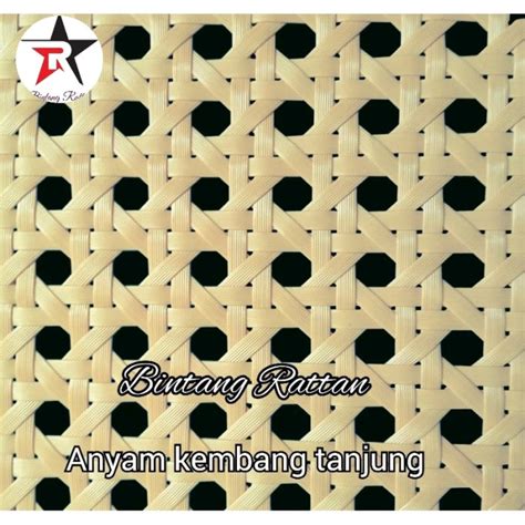 Jual Anyaman Rotan Sintetis Kembang Tanjung Lembaran Anyaman Antiq