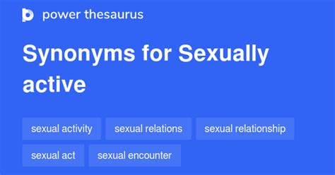 Sexually Active Synonyms 116 Similar Words And Phrases