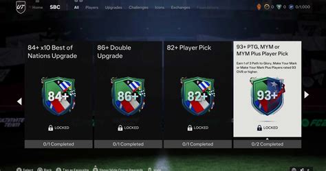 FC 24 93 PTG MYM ou MYM Plus Player Pick SBC coûts et solutions