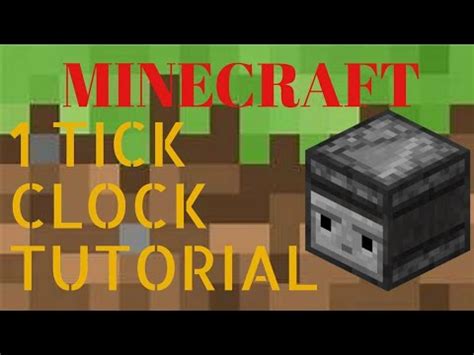 Tick Redstone Clock Tutorial Minecraft YouTube