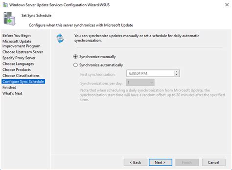 The Initial Configuration Of Wsus 2016 Dimitris Tonias