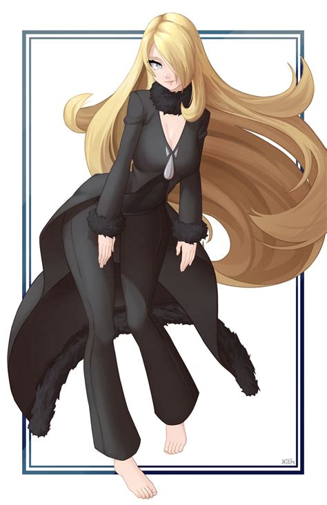 Cynthia Pokemon And 2 More Drawn By Xxithx Danbooru