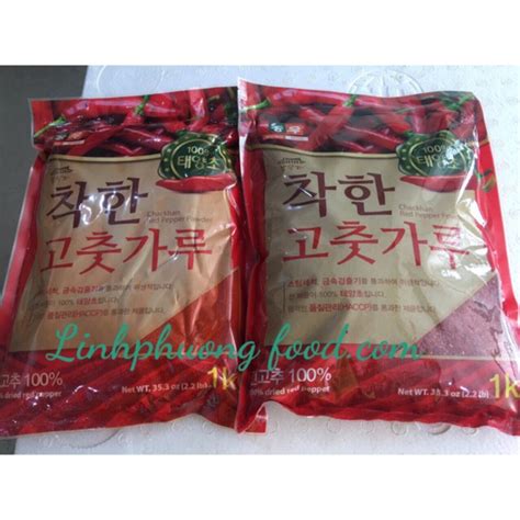 Ớt Bột Hàn Quốc Loại Vẩy Và Mịn 1kg Và 500g Shopee Việt Nam