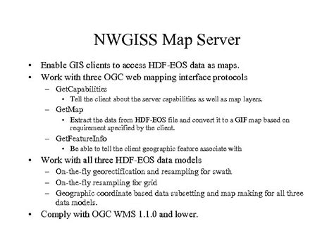 Nwgiss The Web Gis Software Suite For Interoperable