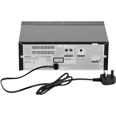 Sony CMT-SBT100B 50 Watt Mini Hi-Fi System Bluetooth Hi-Fi System Black ...