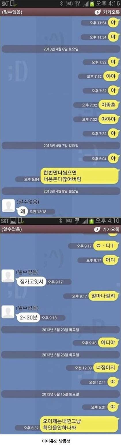 연예인 누나와 남동생의 찐남매 대화  인스티즈 Instiz 이슈 카테고리